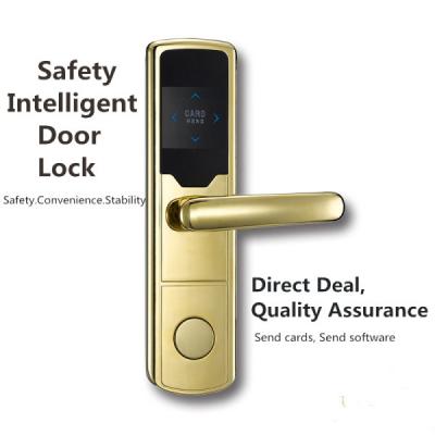 China Anti - Corrosion SS RFID Hotel Lock Silver / Golden / Red Bronze Color Optional for sale