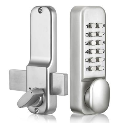 China Household / Commercial Mechanical Push Button Door Lock With Often Open Function for sale