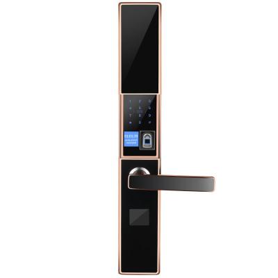 China Sliding Cover Electronic Fingerprint Door Lock , Password Magnetic Card Lock for sale