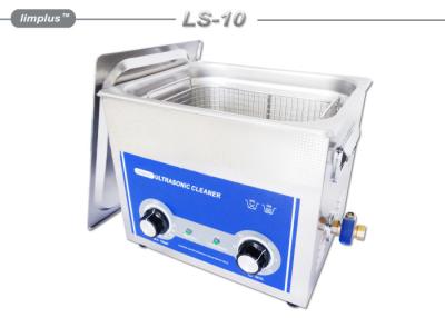 Cina Pulitore ultrasonico commerciale di piano d'appoggio di controllo meccanico per ottone SUS304 LS-10 in vendita