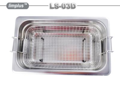 Cina Pulitore ultrasonico dell'acciaio inossidabile SUS304 3L Digital 240x135x100mm in vendita