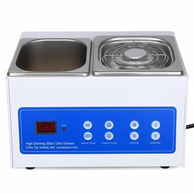China High Cleaning Effect Table Top Ultrasonic Cleaner with Heating Setting 0-80C for sale