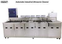 China Multi Tank Industrial Ultrasonic Cleaner Machine with Rinsing Drying System for Oil Degrease for sale