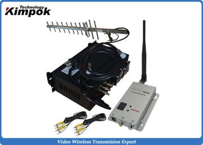 Cina trasmettitore e ricevitore del CCTV del trasmettitore senza fili 10W 1.2Ghz di avoirdupois della lunga autonomia di 30KM video in vendita