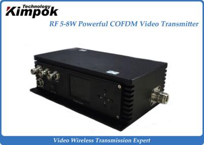Cina 5W trasmettitore senza fili della lunga autonomia COFDM audio video e sistema del ricevitore in vendita