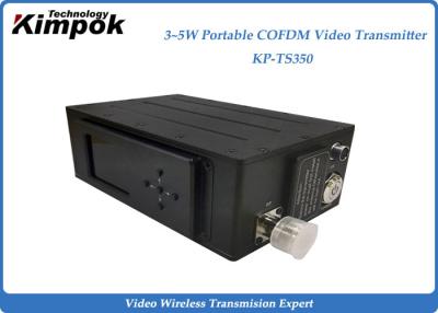 Cina Ricevitore senza fili del mittente dell'elicottero radiocomandato video, trasmettitore del UAV di Digital COFDM di watt 3-5 in vendita