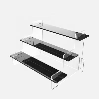 China 3 Tier Acrylic Display Risers For Cupcakes Perfumes Figures Toys Candy Dessert for sale