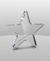 China 6'' Clear Diamond Acrylic Recognition Awards Trophy Plaque Customized Engraving for sale