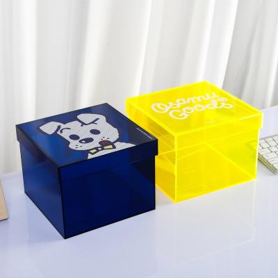 China Wholesale Plexiglass Acrylic Box Acrylic Organizer Bins For Commercial Promotion for sale
