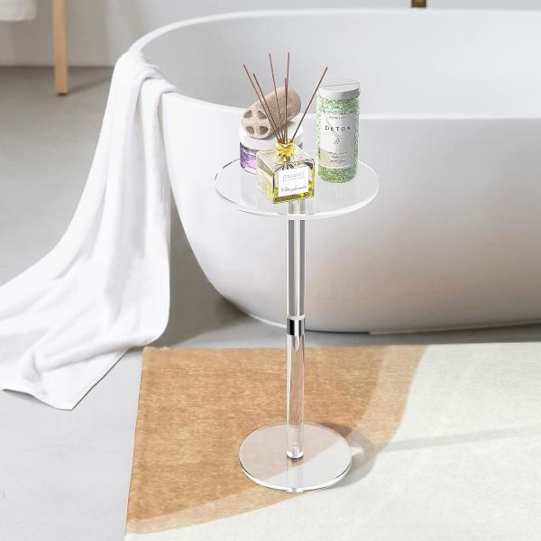 Quality Easy Assembly Custom Acrylic Furniture Clear Side Table Coffee Table For Small for sale