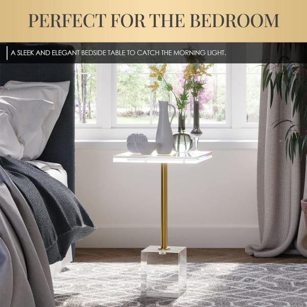 Quality Knock Down Design Clear Acrylic Coffee Table Lucite End Table OEM ODM for sale