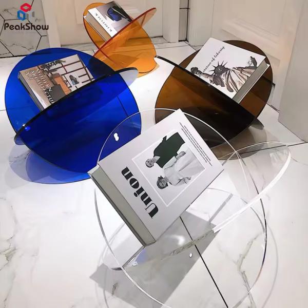 Quality Fashion Design X Shape Custom Acrylic Stand Assembled Acrylic Book Shelf for sale