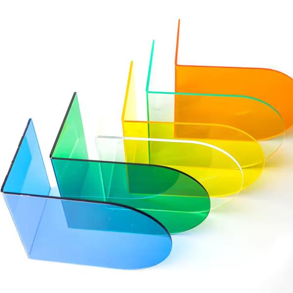 Quality Custom Size Acrylic Bookends Plexiglas Shelves Heavy Duty Desktop Book Organizer for sale