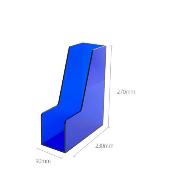 Quality Desktop Customized Color Acrylic Holder Acrylic Storage Organizer For Document for sale