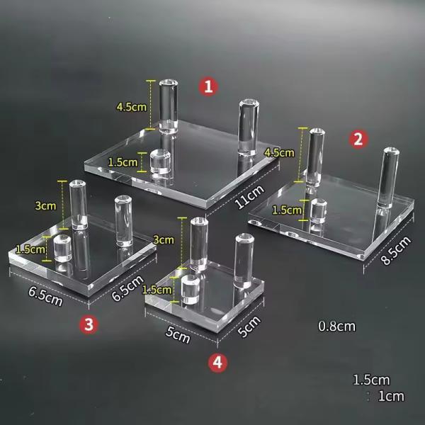 Quality Clear Plexiglas Stand Acrylic Stand for Displaying Stones and Decorative Items for sale