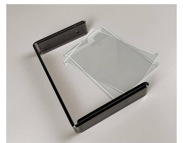 Quality 4 ''X 6'' Stylish Acrylic Photo Frame with Stand Plexiglas Spinning Frame Double for sale