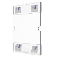 Quality 4 X 6 Inches Acrylic Photo Frame Wall Mounted Picture Frame With 3M Sticker On for sale