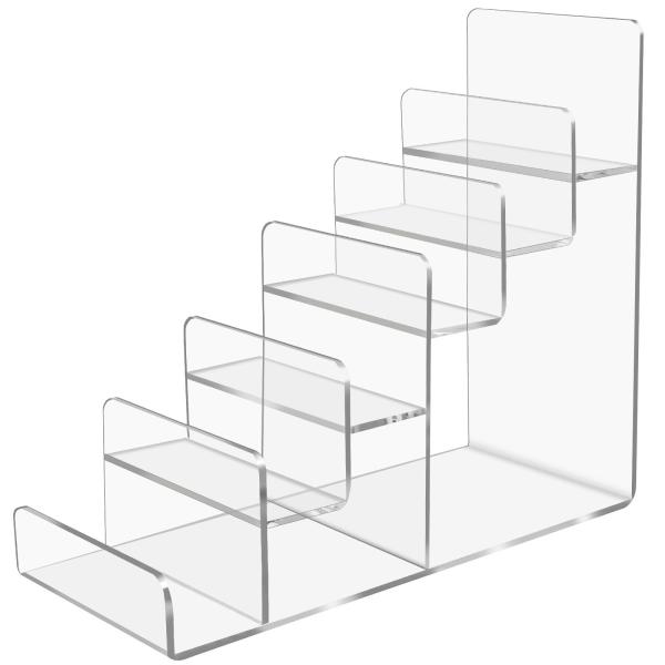 Quality Countertop Multi Layer Acrylic Display Stands Plexiglass Display Box For Wallet Bag for sale