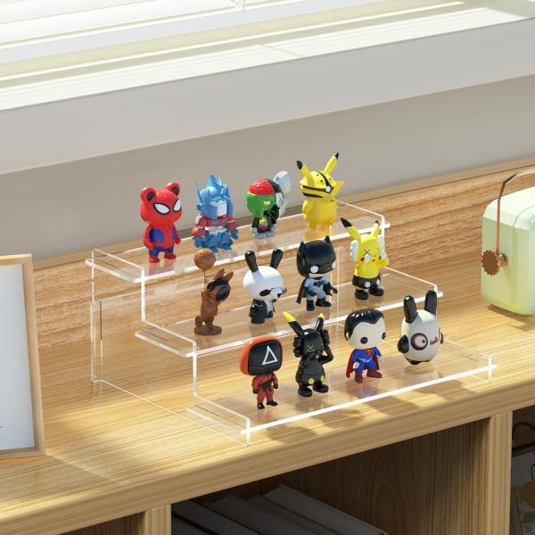 Quality Easy Assemble Clear Acrylic Display Shelf For Cupcake Cosmetics Perfume for sale