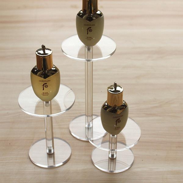 Quality Round Shape Assembled Transparent Acrylic Display Holder For Cosmetics Jewelry for sale