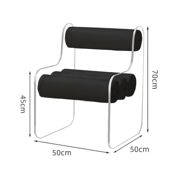 Quality Minimalist Assembled Custom Acrylic Furniture Acrylic Makeup Chair With Cushion for sale