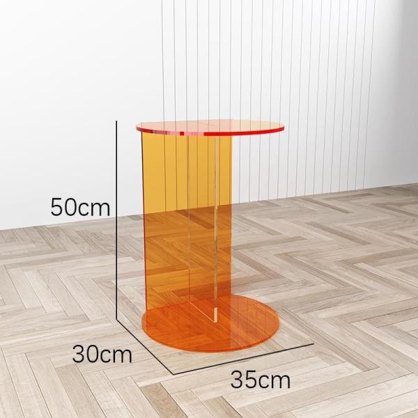 Quality Minimalist Custom Color Acrylic Coffee Table Side Table Tea Table for Indoors for sale