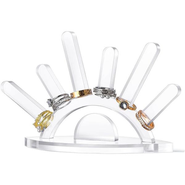 Quality Custom Color Acrylic Display Lucite Ring Holder Organizer For Jewelry Collection for sale