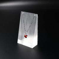 Quality Custom Size Acrylic Necklace Display Holder Brushed Finishing For Jewelry Store for sale
