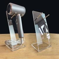 Quality L Shape Clear Acrylic Holder Plexiglass Dryer Display Stand 15x10x25 cm for sale
