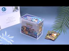 Factory Custom Acrylic Box  Magnetic Box  Pokemon Game Card Storage Box  Toy Display Stand, Acrylic Display Case