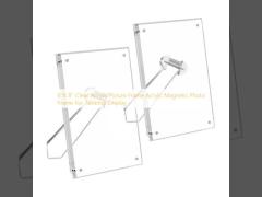 6''X 8'' Clear Acrylic Picture Frame Acrylic Magnetic Photo Frame For Tabletop Display
