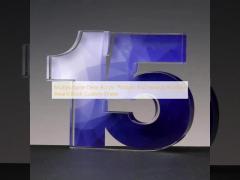 Multipurpose Clear Acrylic Plaques And Awards Number Award Block Custom Shape