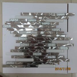 China aluminium profile mosaic tiles with glass for sale