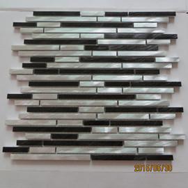 China aluminium profile mosaic tiles with glass for sale