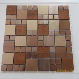 China copper mosaci tiles with 304 stainless steel for sale