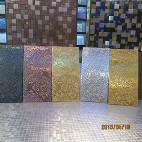 China 304 stainless steel mosaic tiles( embosing tiles ) for sale