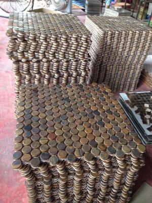 China copper mosaci tiles with 304 stainless steel for sale