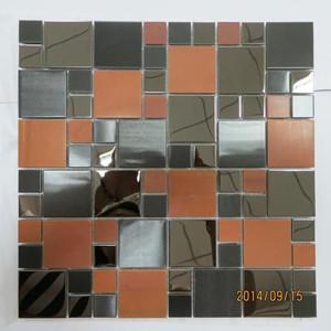 China copper mosaci tiles with 304 stainless steel for sale