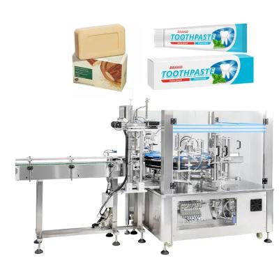 Cina Industria alimentare Potenza del motore 4,5 kW Verticale Cartonning Machine Imballaggio efficiente in cartone in vendita