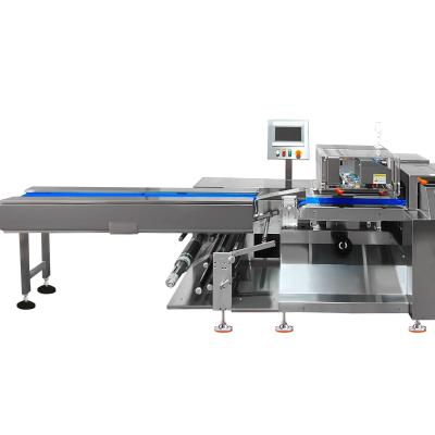 China Fully Automatic High Efficiency Multi-Function Pillow Packing Machine for Frozen Burger Cookie Food Sandwich for sale