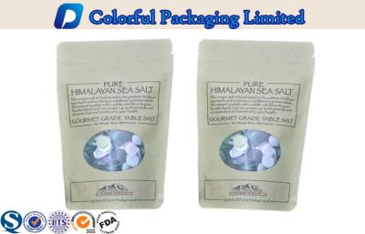 Cina la carta kraft Laminata biodegradabile sta sul sacchetto con la finestra ovale in vendita