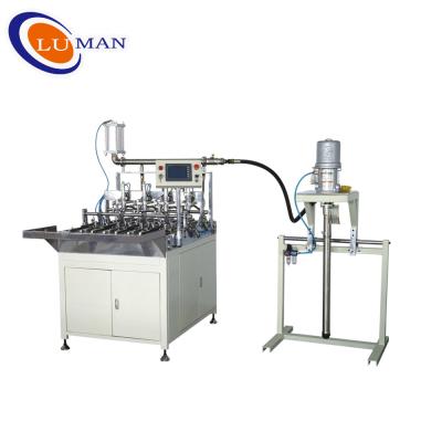China Full-auto End Cap Gluing Machine small caps for the oil filter for sale