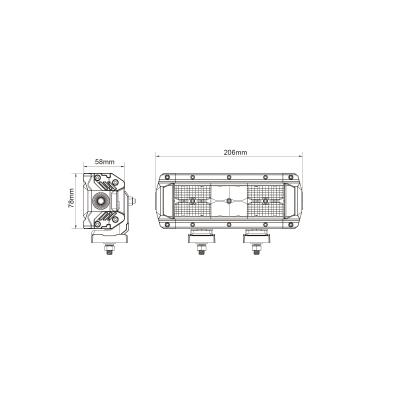Cina La fila doppia ha condotto fila combinata 44W della barra luminosa la doppia principale guidando per barra luminosa per SUV ATV UTV in vendita