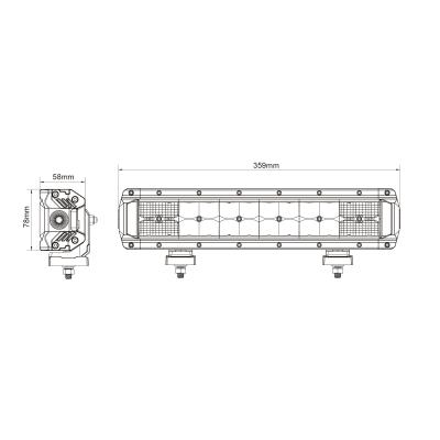 Cina 24pcs*3w Off Road che guida per barra luminosa principale fila doppia per SUV 2700lx R10 in vendita