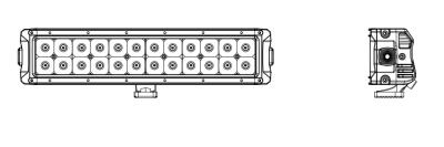 China CREE Chip Dual Row-LEIDENE Lichte Bar 13,5 Duim 72W 6480lm voor Autovrachtwagen Te koop