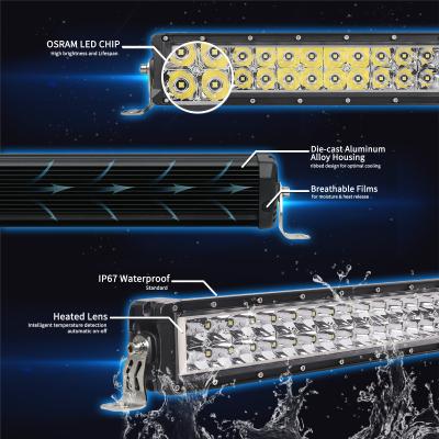 Cina Lente impermeabile Osram Emark R10 del riscaldamento della barra luminosa della barra luminosa principale doppia fila 1224w in vendita