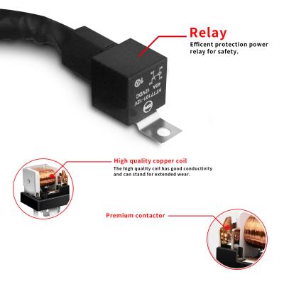 Cina 12V 30A 150w ha condotto i connettori fissanti automobilistici dell'OEM del corredo del cablaggio della barra luminosa in vendita