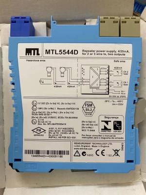 China MTL5544D Repeater Power Supply MTL Instruments 4/20ma For 2 Or 3 Wire Transmitters Two Outputs for sale