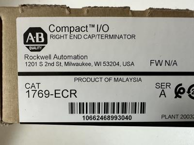 China 1769-ECR ALLEN BRADLEY PLC Products CompactLogix Right End Cap for sale