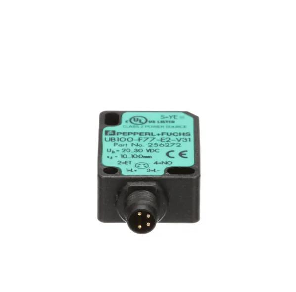 Pepperl Fuchs Ultrasonic Direct Detection Sensor UB100-F77-E2-V31 with Response Delay ≤ 50 ms Mass of 10 g